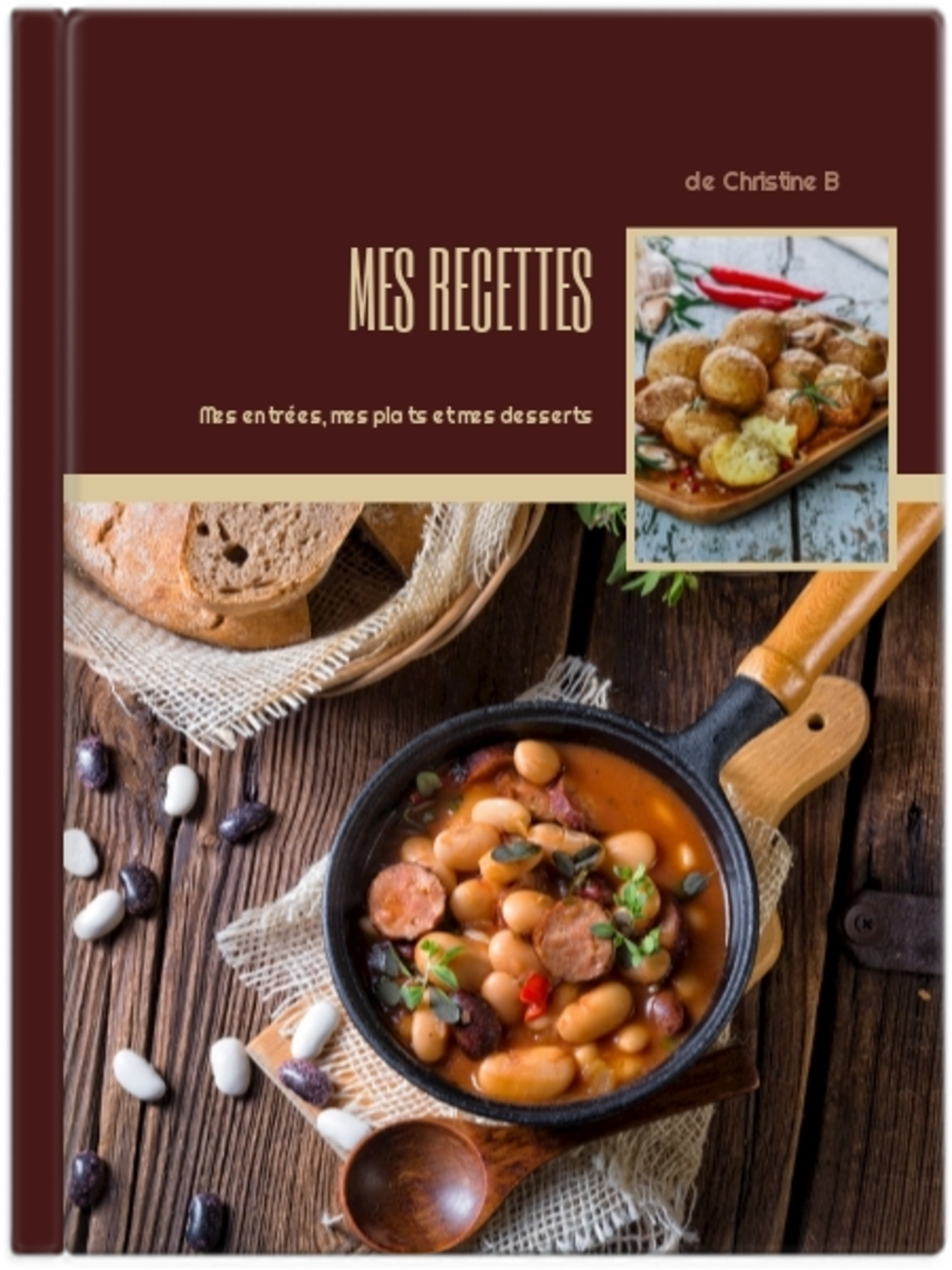 Livre de recettes de cuisine à personnaliser